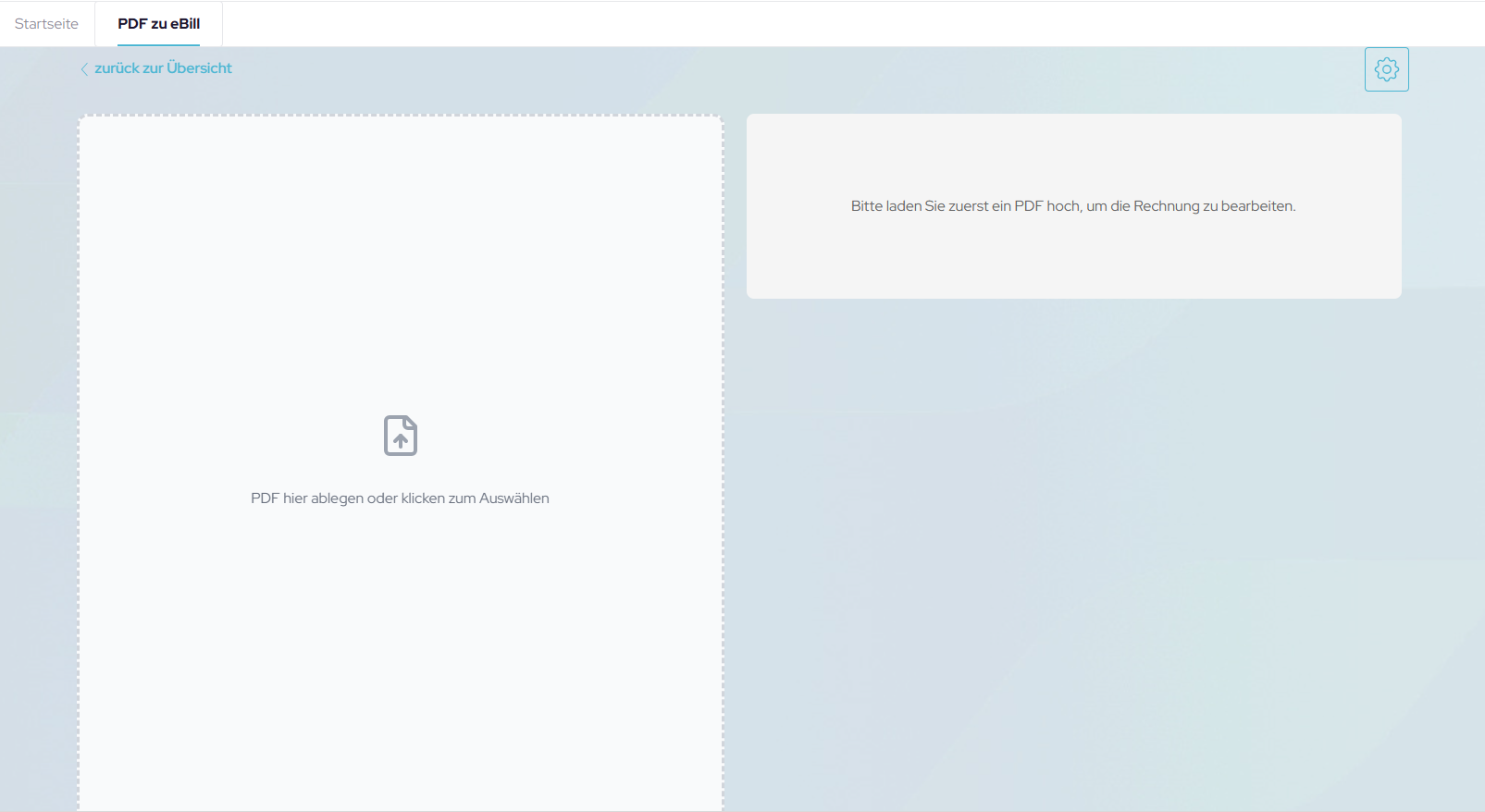 PDF2Ebill - eBill Service